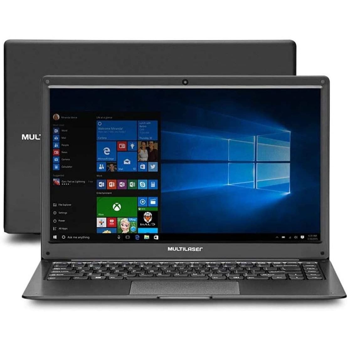 Multilaser Notebook Legacy Cloud, 14.1", Preto 7507 - Canaltech Ofertas