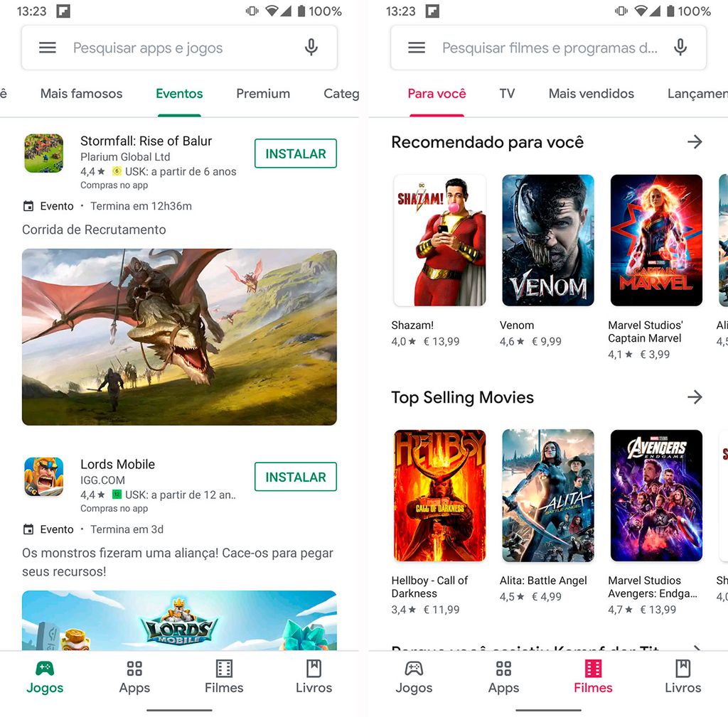 Totalmente branco! Veja o novo visual da Google Play Store - Canaltech