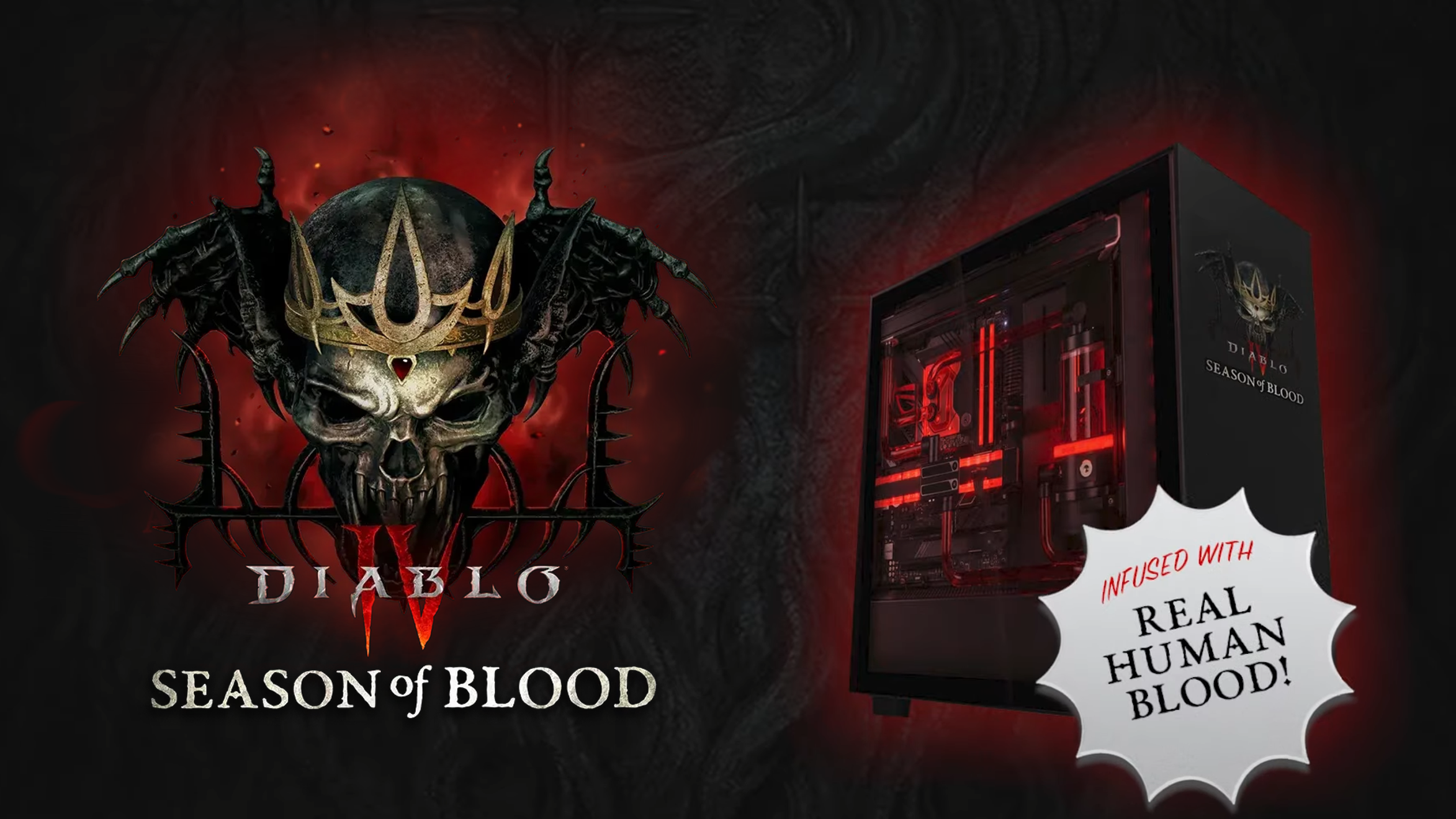 Diablo IV faz sorteio de PC com "sangue humano real" no watercooler ...