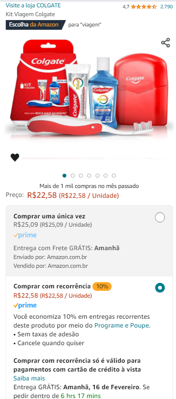 Kit Colgate Viagem [REC R$ 22,58] - Canaltech Ofertas
