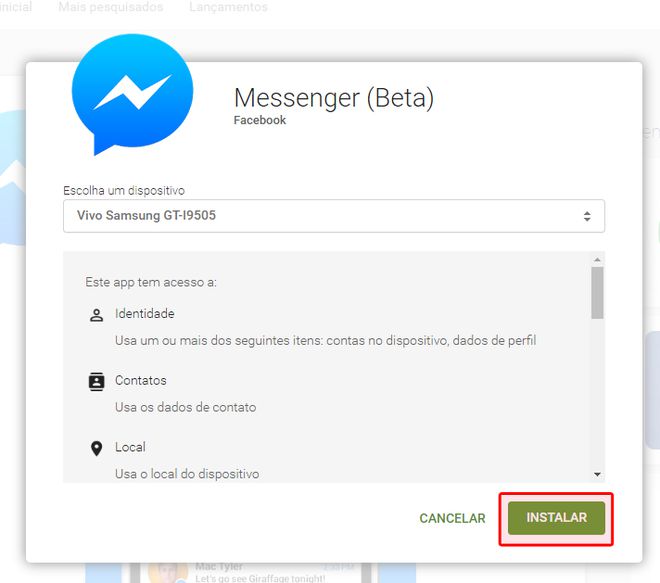 Veja como usar a versão beta do Facebook Messenger para Android - Canaltech