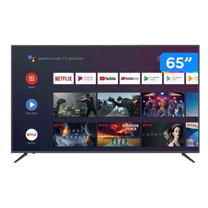 Smart TV 4K HQLED 65” JVC LT-65MB708 Android - Wi-Fi Bluetooth HDR 4 ...