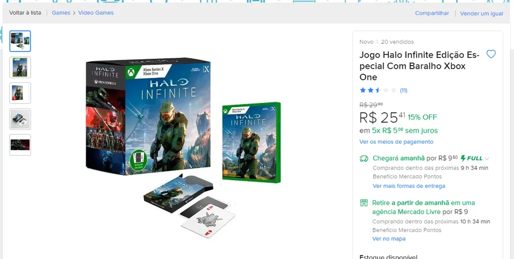 Jogo Halo Infinite Edição Especial Com Baralho Xbox One - Canaltech Ofertas