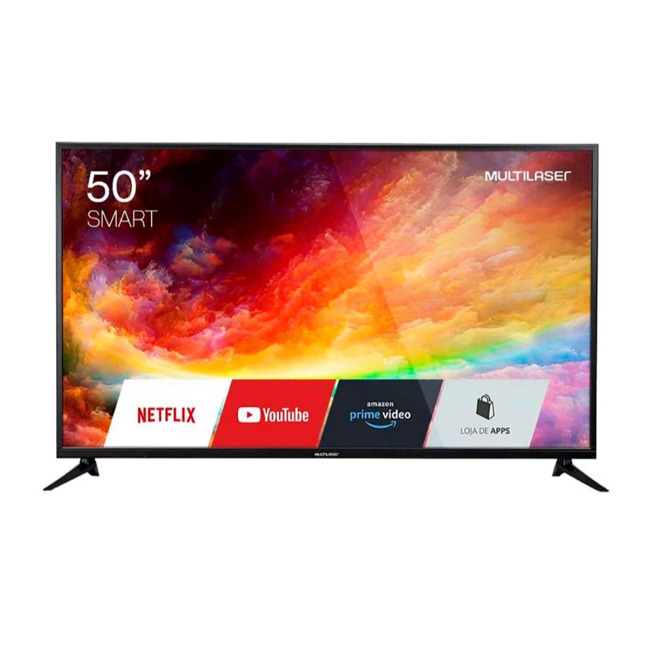 Smart TV LED 50" Multilaser TL019 UHD 4K Wifi Integrado 3 HDMI 2 USB ...
