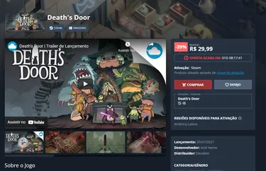 Death's Door - PC - Canaltech Ofertas
