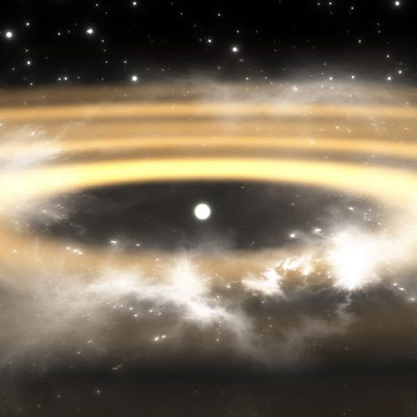 Modelo De Nebulosa Solar Una Hipernova En Los Confines Del Universo