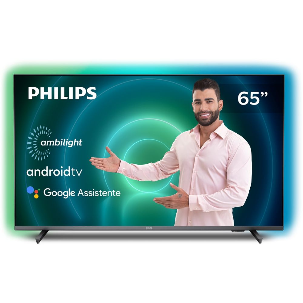 Smart Tv Philips Android Ambilight 65" 4k 65pug7906/78, Google ...