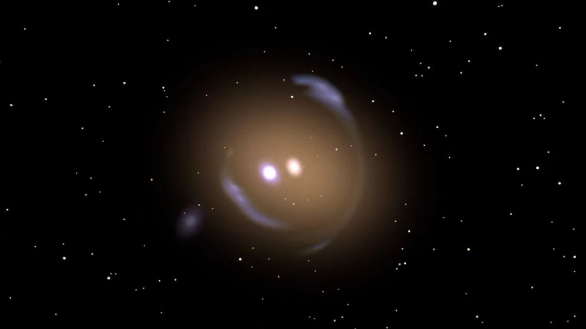 Massa de quasar distante é medida com precisão usando lentes ...