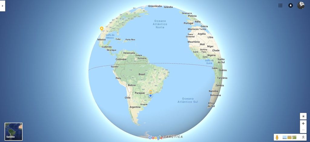 Google Maps agora mostra o mapa do mundo em forma de globo - Canaltech