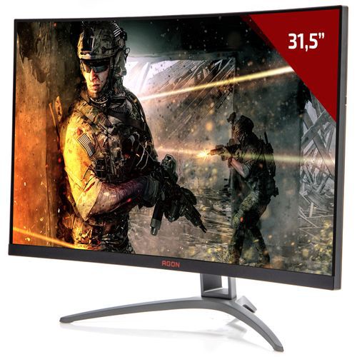 Monitor Gamer AOC Agon 32" Curvo 165hz 1ms Freesync- AG323FCXE [APP ...