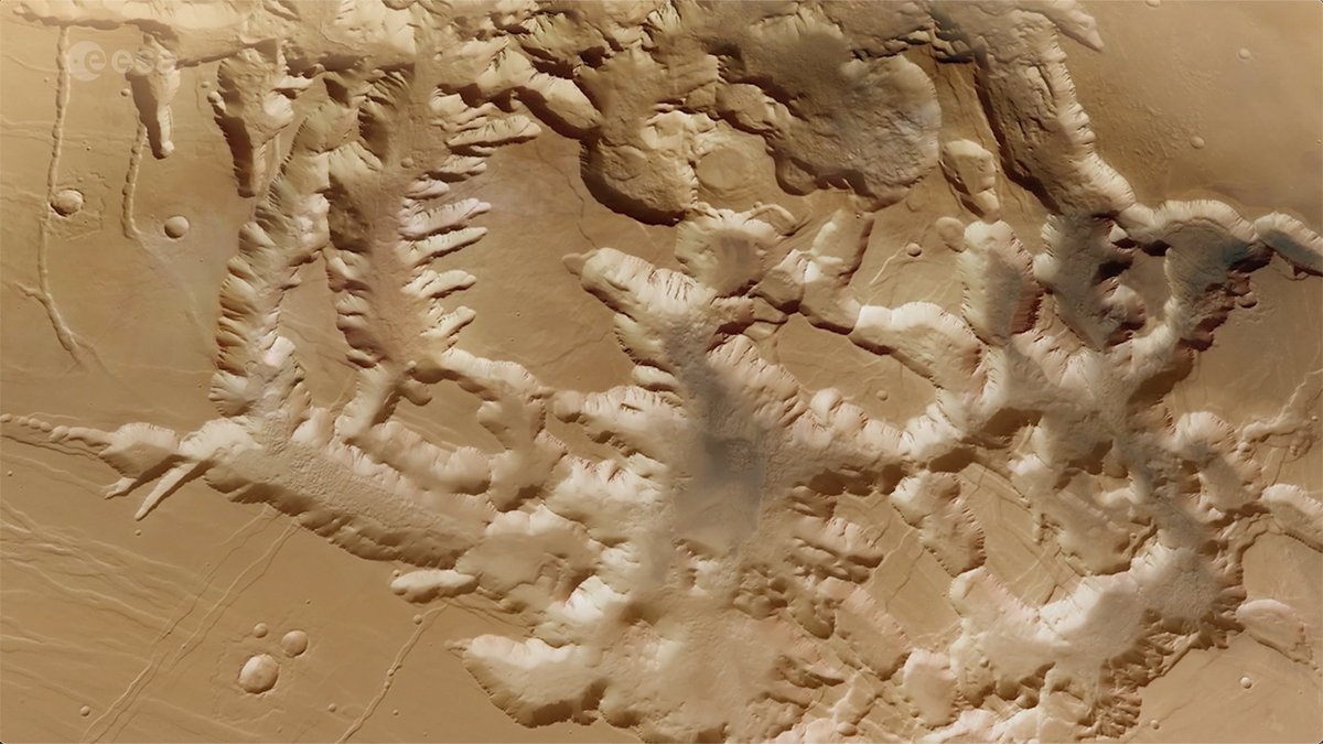 Explore Noctis Labyrinthus em Marte neste vídeo da sonda Mars Express ...