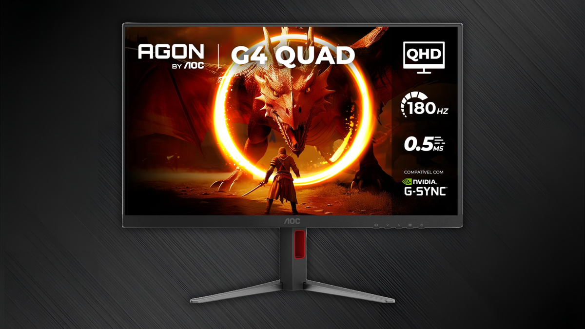 Monitor gamer AOC AGON QUAD 27" 180 Hz saindo por 10x sem juros na ...