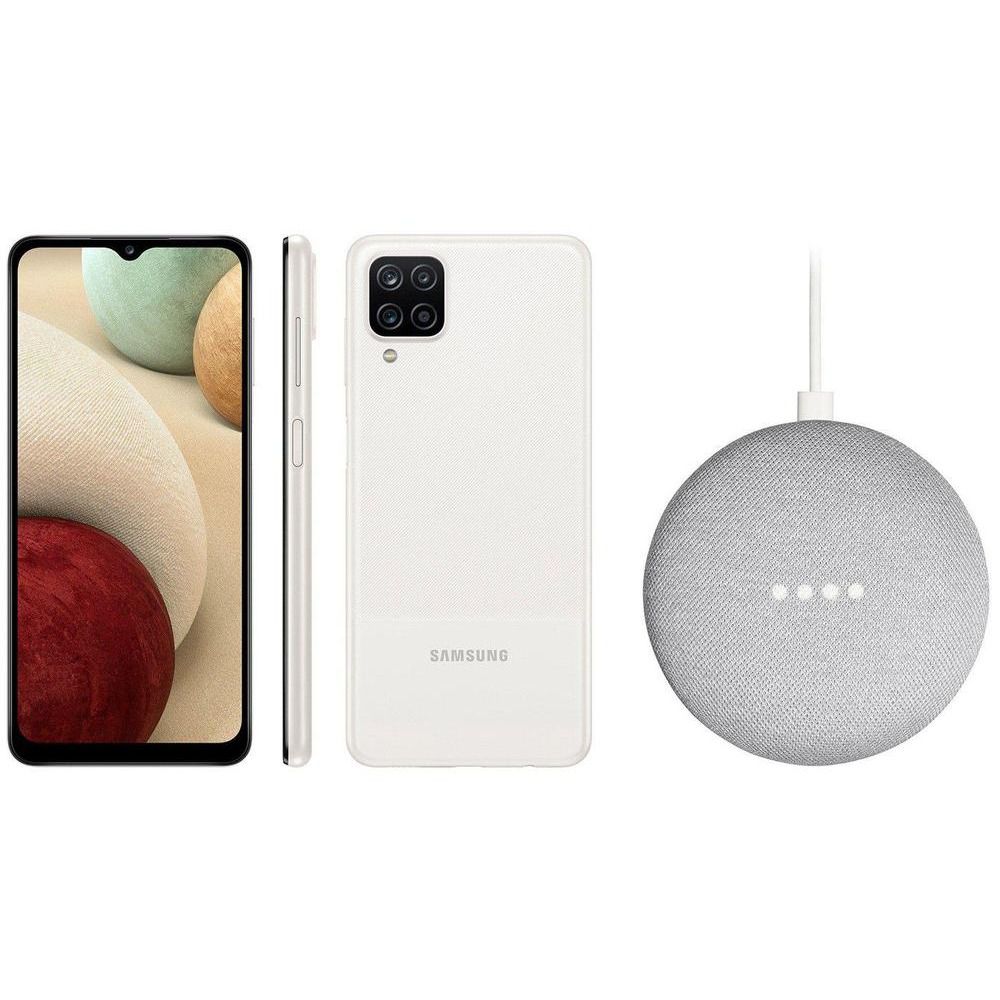 Smartphone Samsung Galaxy A12 64GB Branco 4G - 4GB RAM + Nest Mini 2ª ...