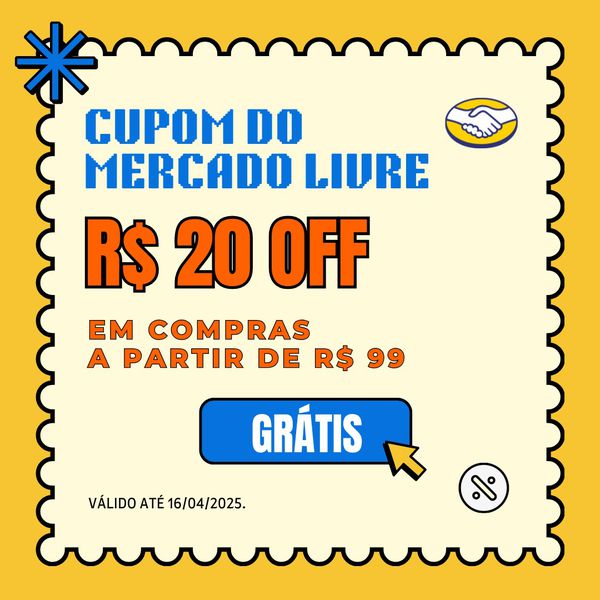 Cupom Mercado Livre: R$ 20 OFF em compras a partir de R$ 99 - Canaltech Ofertas