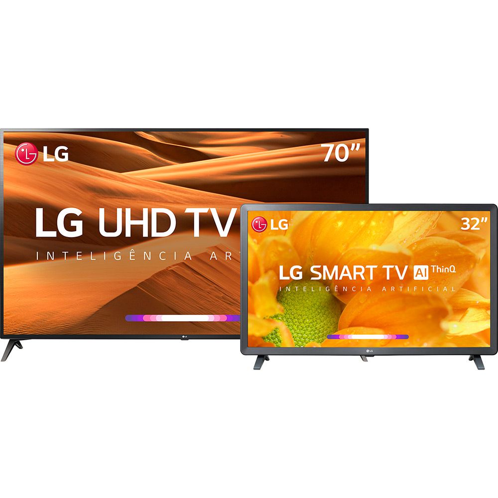Smart TV LED 70'' LG 70UM7370 Ultra HD Thinq AI Conversor Digital ...
