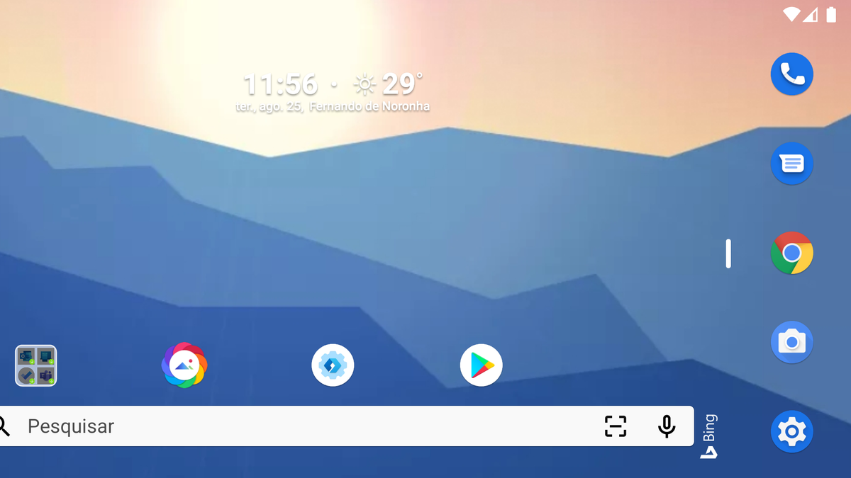 Microsoft Launcher agora pode exibir a tela inicial do Android na horizontal - Canaltech