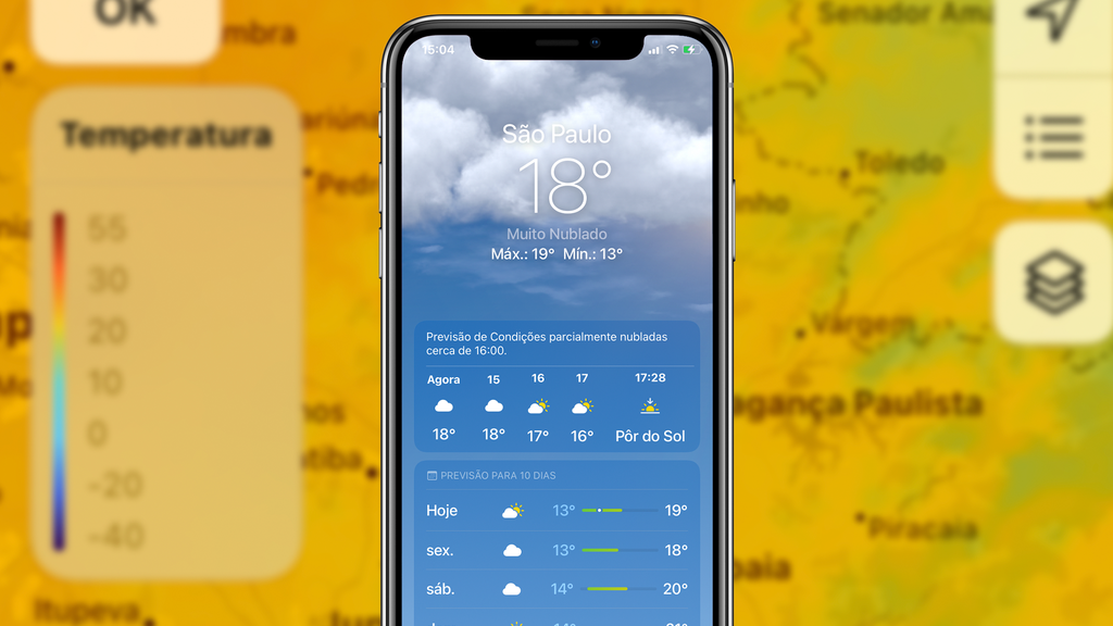 Conheça o novo aplicativo de Tempo do iOS 15 - Canaltech