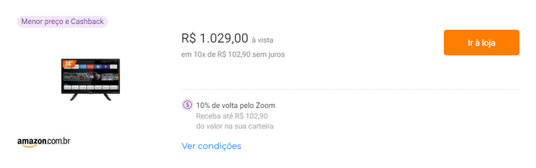 Smart TV LED 24" Philco PTV24G50SN Conversor Digital HD com 2 HDMI ...