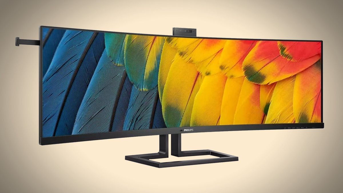 Philips apresenta monitor ultrawide com câmera pop-up - Canaltech