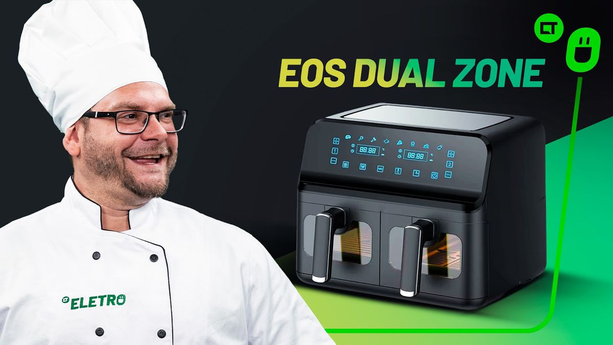 EOS Dual Zone: versatilidade de uma air fryer de 9 litros ou duas de 4 ...