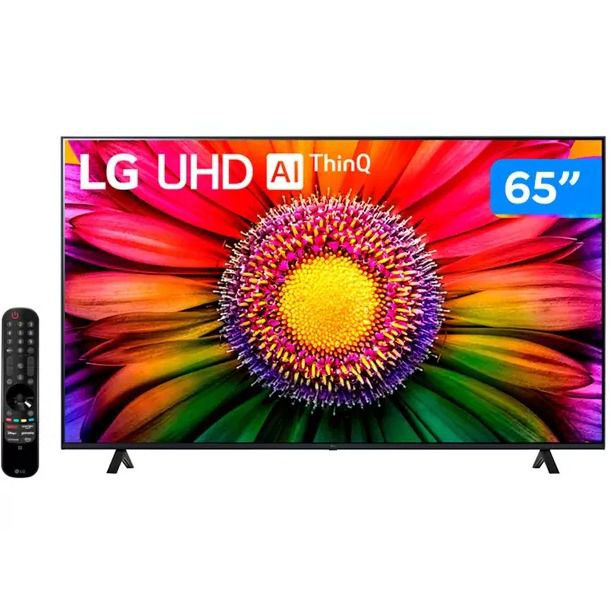 Smart TV 65” 4K LED LG 65UR8750PSA - Wi-Fi Bluetooth 3 HDMI 2 USB ...