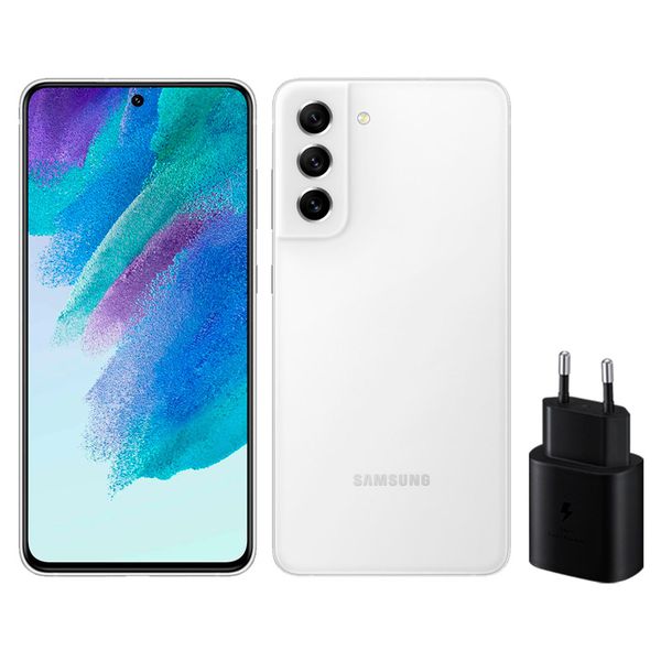 Smartphone Samsung Galaxy S21 FE 5G Branco, 128GB, 6GB RAM, Câmera ...