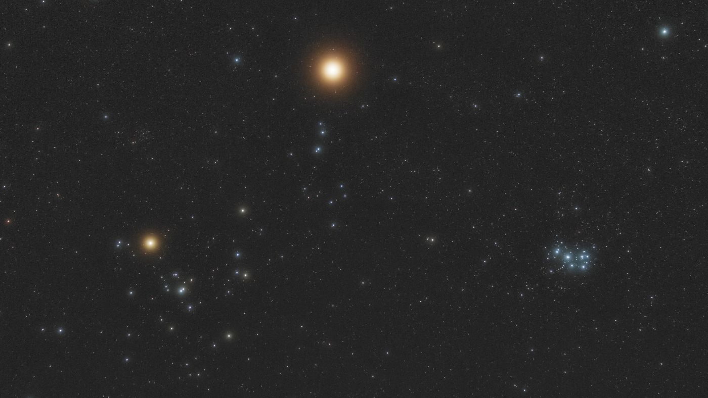 Destaque da NASA: Marte, Aldebaran e Plêiades estão na foto astronômica ...