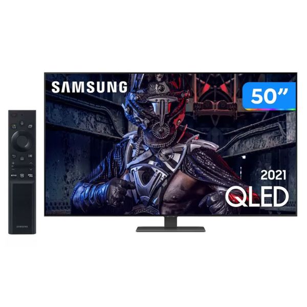 Smart TV 50” 4K QLED Samsung QN50Q80AAGXZD VA - 60Hz Wi-Fi Bluetooth ...