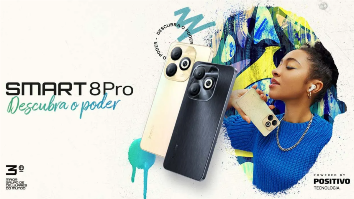 Infinix Smart 8 Pro chega ao Brasil com visual de iPhone por R$ 999 ...