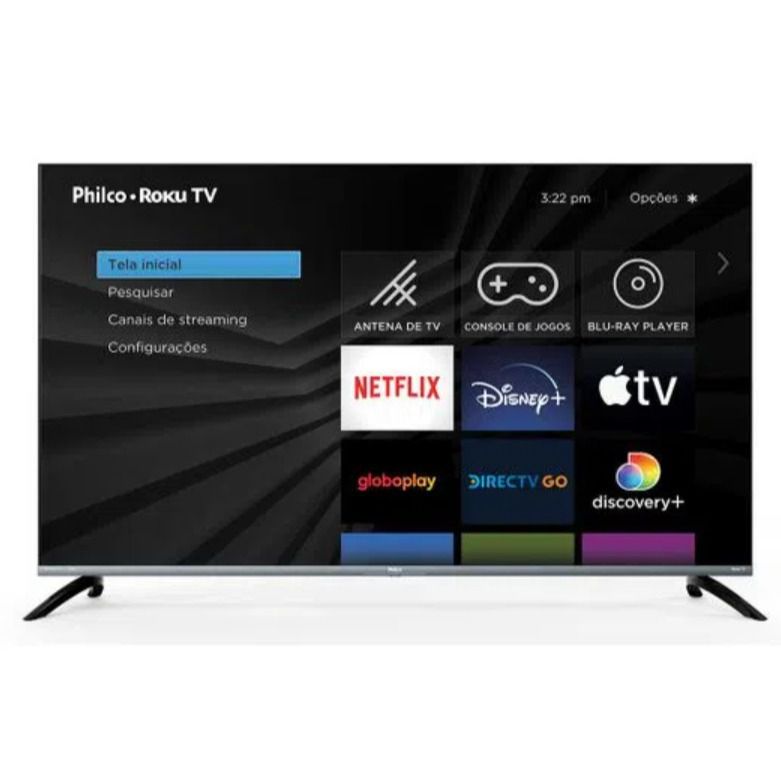 Smart TV Roku 50" Philco 4K Preto 142698 - Canaltech Ofertas