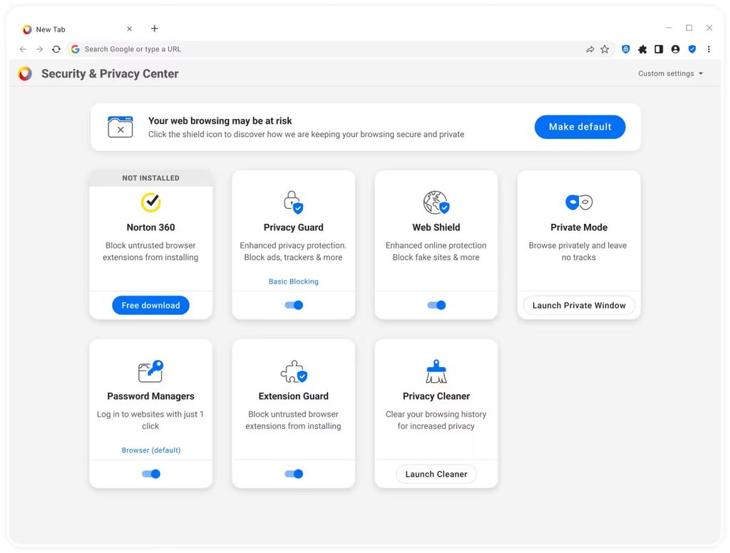 Navegador Norton Secure: Proteja sua segurança e privacidade online ...