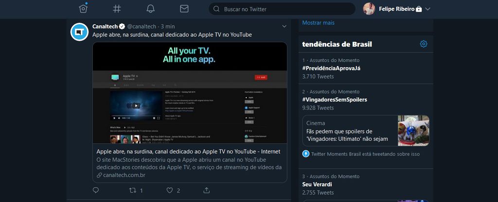 Twitter testa novos layouts para sua versão web - Canaltech