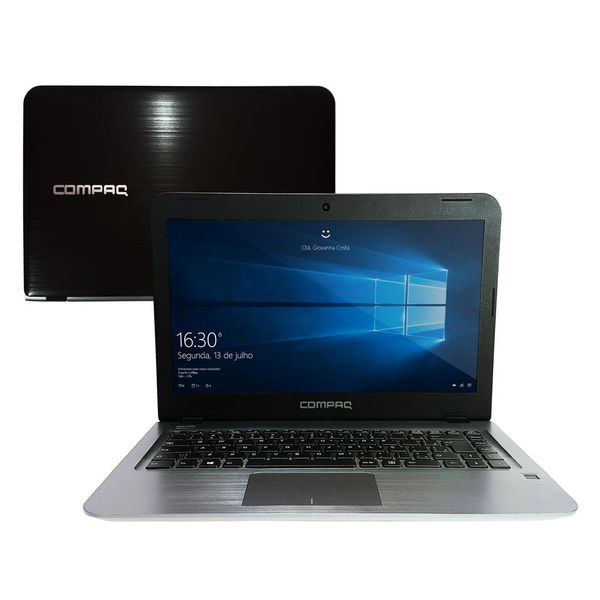 Notebook Compaq Dual Core 4GB 32GB SSD Tela 14” Windows 10 Presario ...