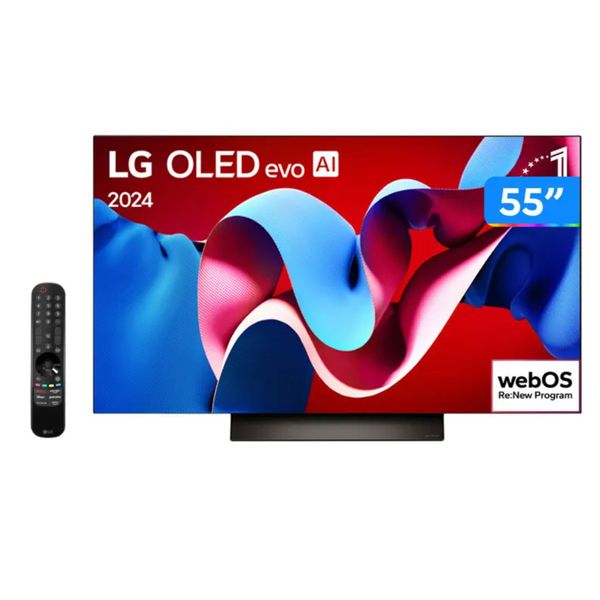 Smart TV 55" 4K LG OLED evo OLED55C4 120Hz Nativo Processador α9 Ger7 ...