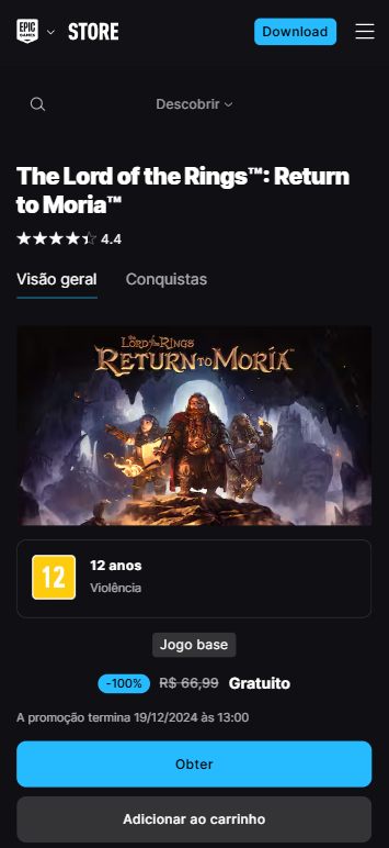Jogo The Lord of the Ring: Return to Moria - PC - Canaltech Ofertas