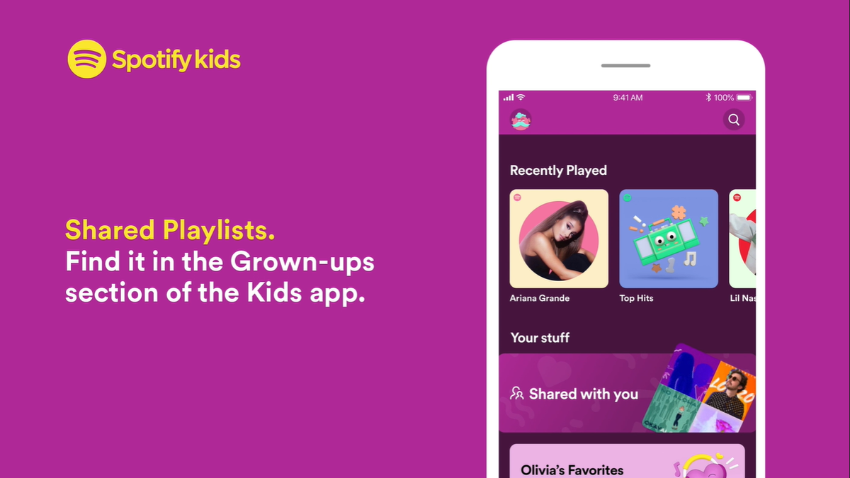 Spotify Kids permite que pais compartilhem playlists com os filhos ...