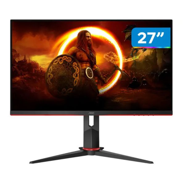 Monitor Gamer AOC 27" Full HD 165Hz 1ms HDMI 27G2S/BK com Ajuste de ...