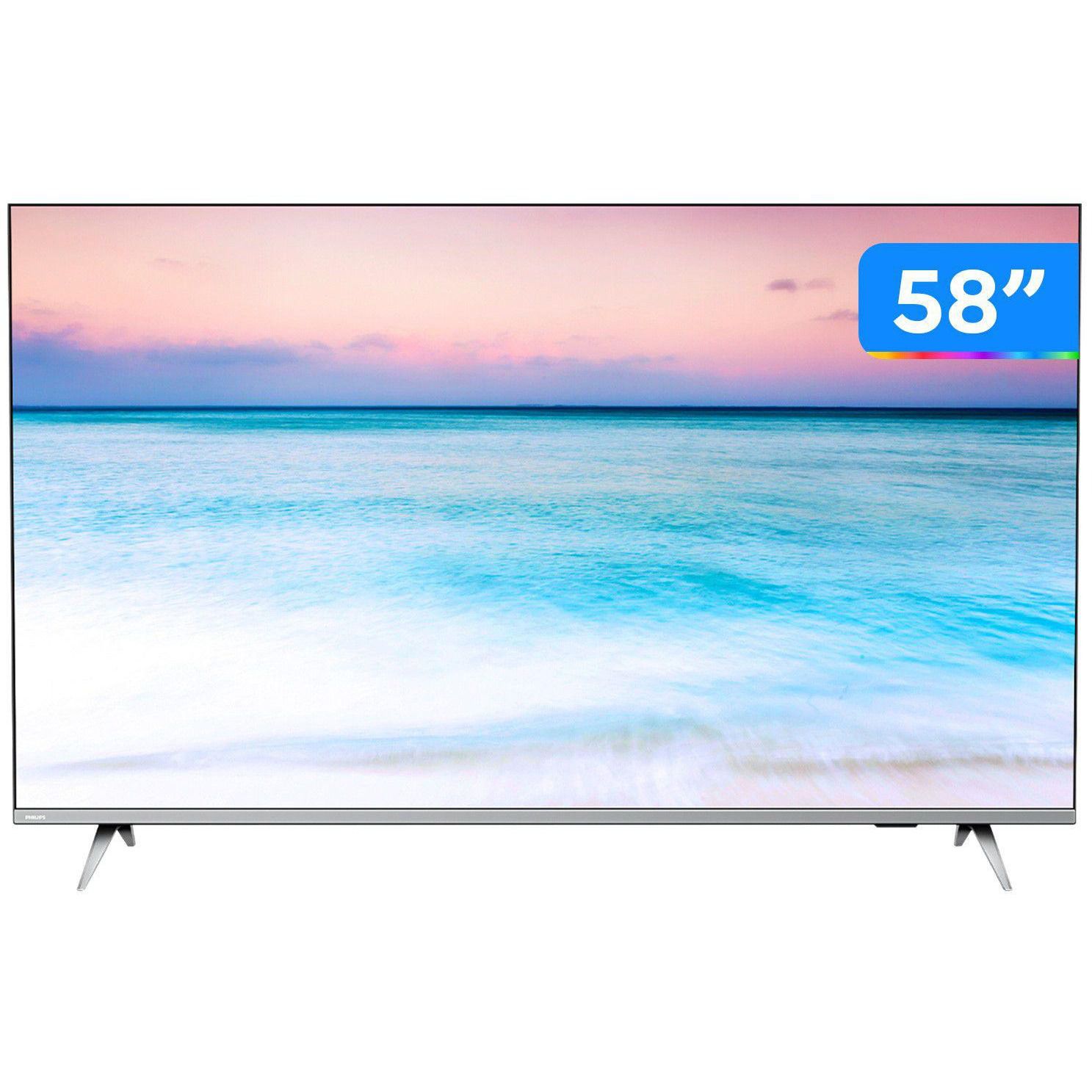 Smart TV 4K Philips 58PUG6654/78 Wi-Fi Bluetooth - HDR 3 HDMI 2 USB ...