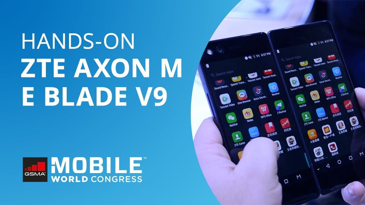 Hands-on MWC 2018 | ZTE Blade V9 e Axon M, o smartphone dobrável ...