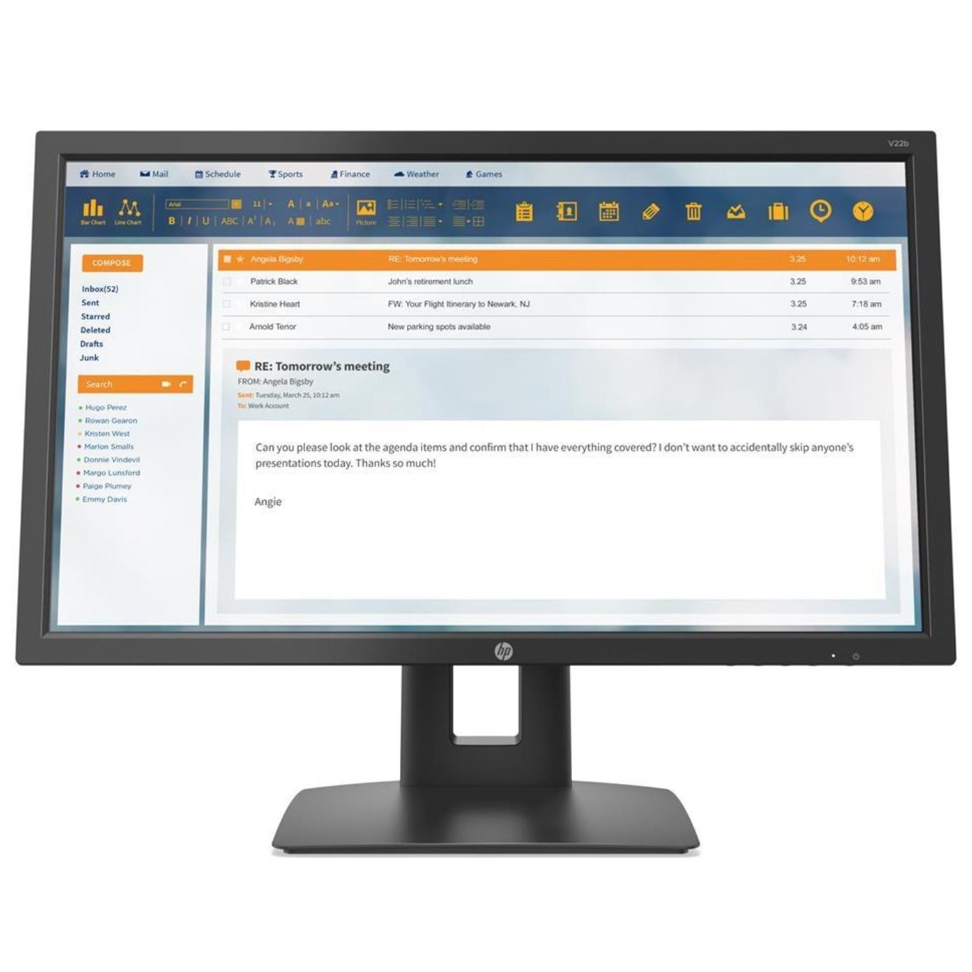 Monitor HP LED 21.5" Widescreen, Full HD, IPS, DisplayPort, HDMI ...