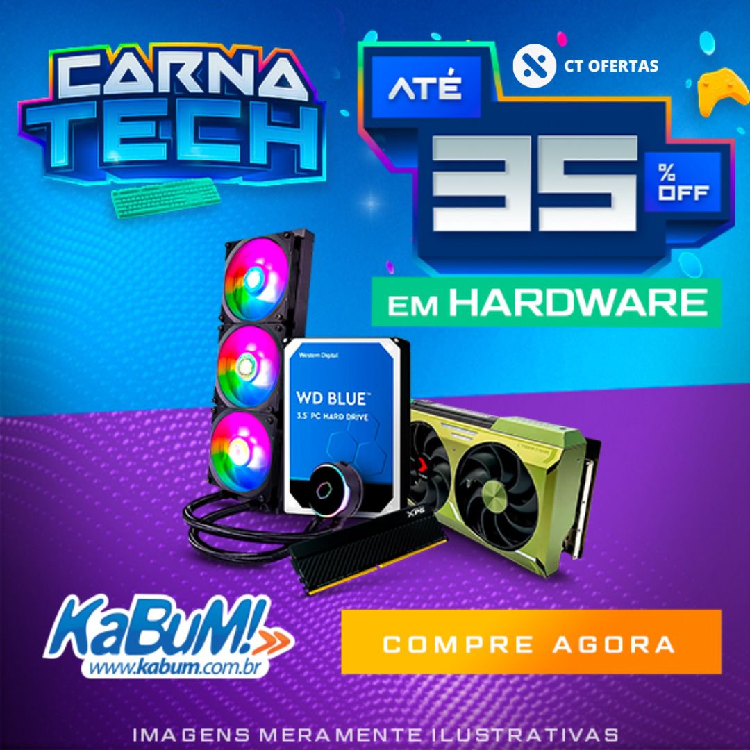 KaBuM! - Carna Tech: Hardware até 35% OFF 138898 - Canaltech Ofertas