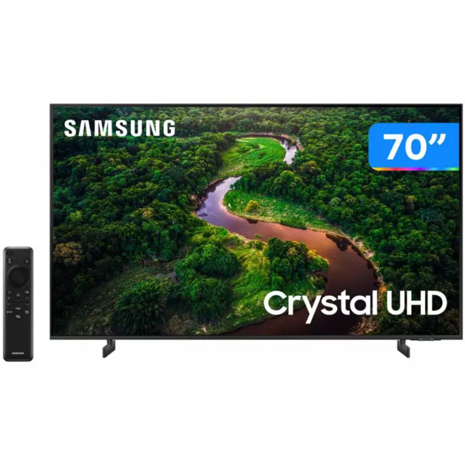 Smart TV 70” UHD 4K LED Crystal Samsung 70CU8000 - Wi-Fi Bluetooth ...