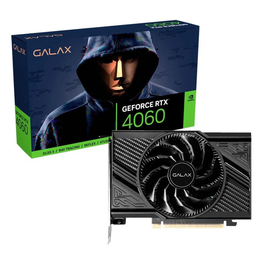 Placa de Vídeo RTX 4060 1-Click OC 1X Galax NVIDIA GeForce, 8GB GDDR6 ...