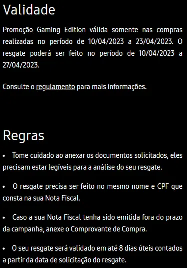 [LEIA A DESCRIÇÃO] Samsung Week Gaming Edition - Compre um dos produtos ...