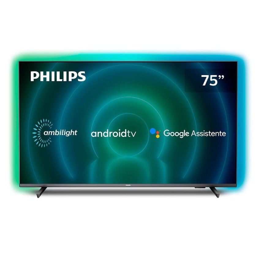 Smart TV Philips 75" Ambilight 4K UHD LED Android TV 60Hz 75PUG7906/78 ...