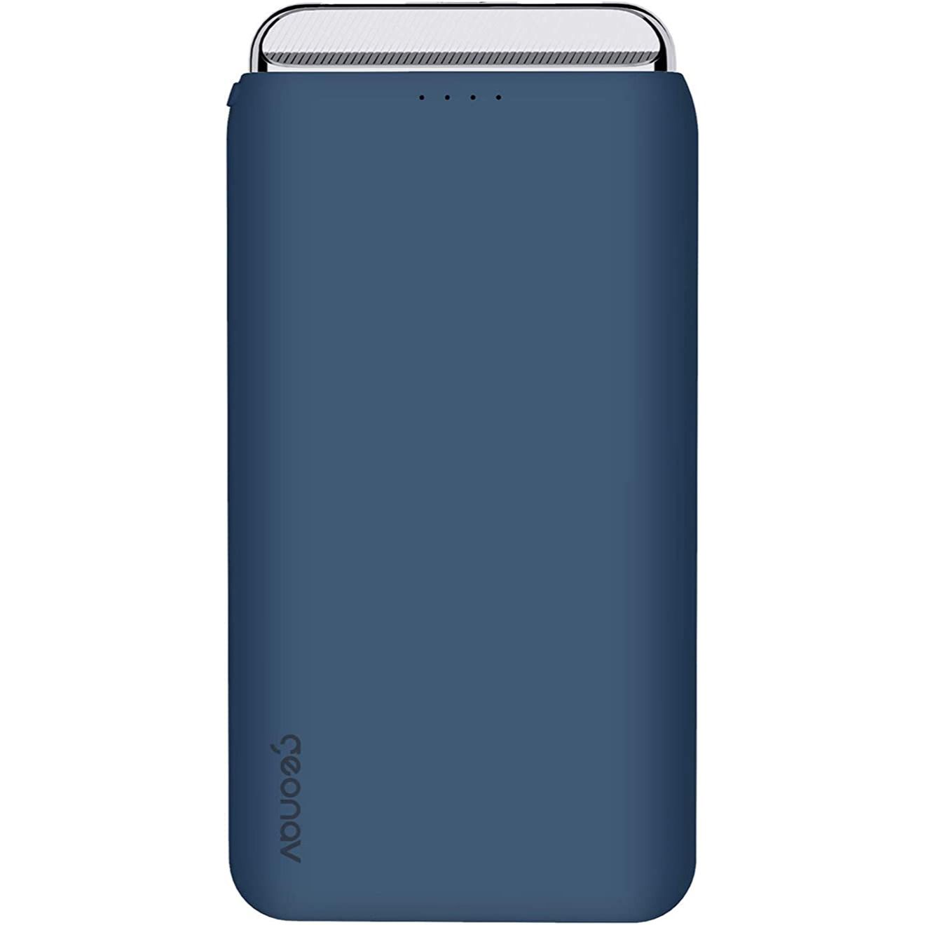 Carregador Portátil Universal 12.000 mAh, 2 Saídas USB + 1 Saída USB-C, Azul Marinho, PB12KMB ...