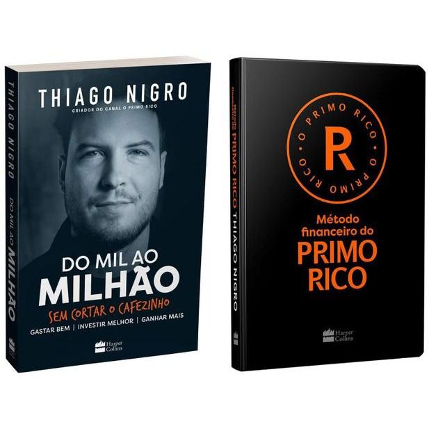 Kit Livros Do Mil ao Milhão + Método Financeiro - Do Primo Rico Thiago ...