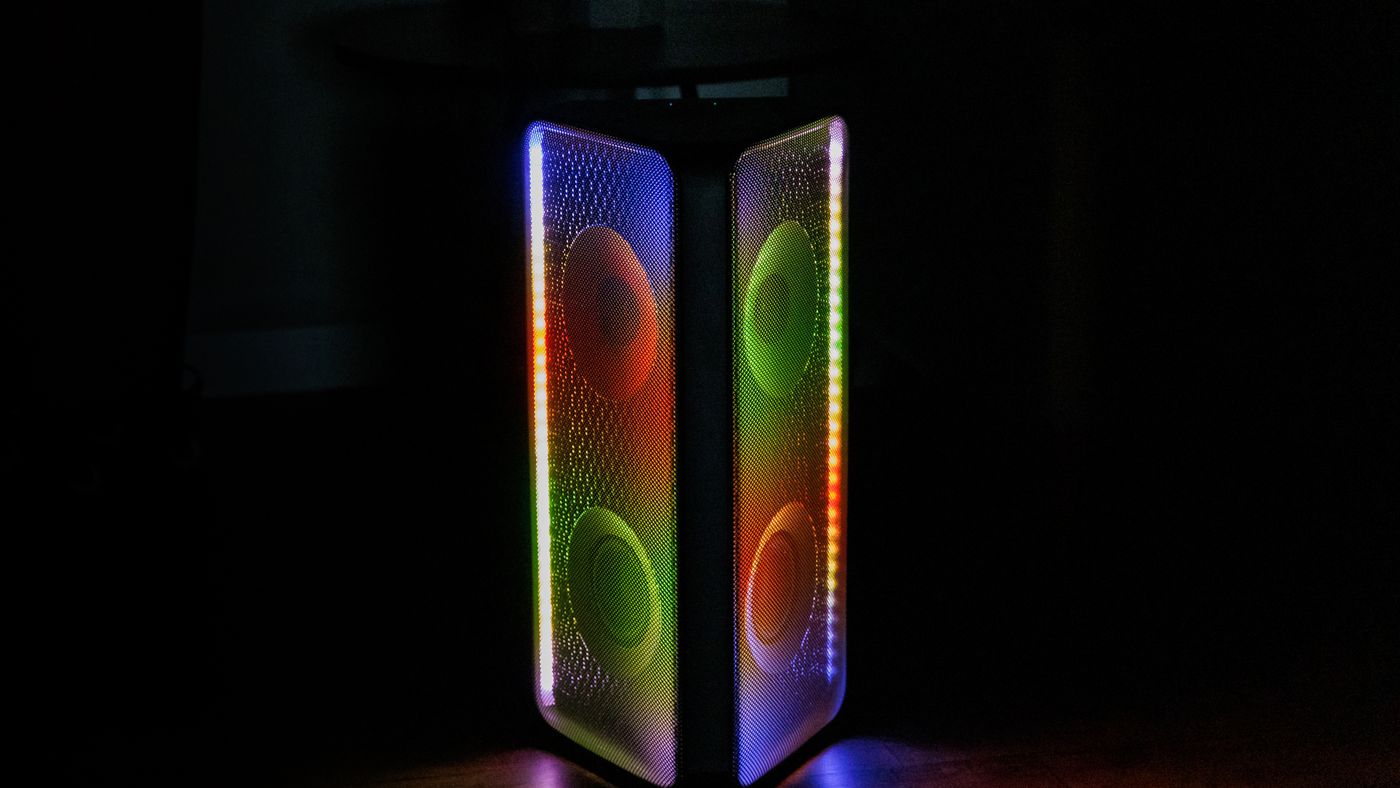 Review Samsung Sound Tower MX-ST45B | RGB e som bi-direcional - Canaltech