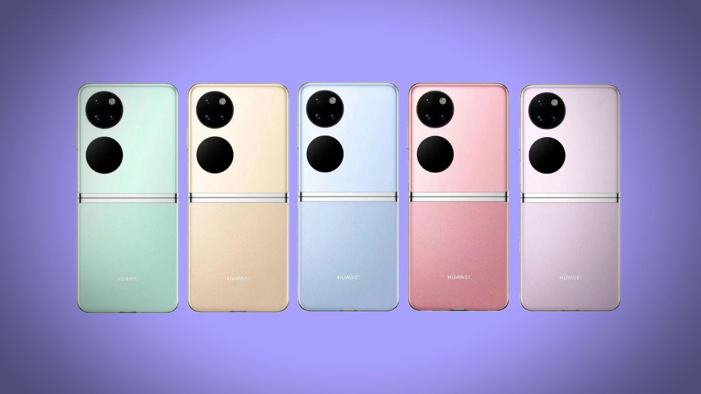 Dobrável Huawei P50 Pocket S aparece em imagens com visual colorido ...