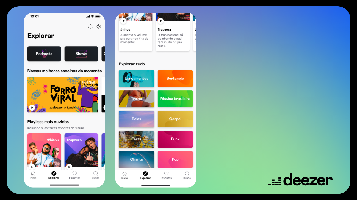 Deezer renova visual da tela inicial e do menu de novidades - Canaltech